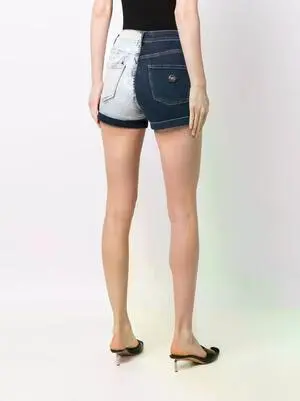 Philipp Plein Two-tone Denim Shorts