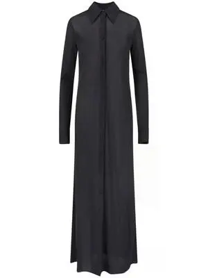 JIL SANDER Maxi Shirt Dress - Black