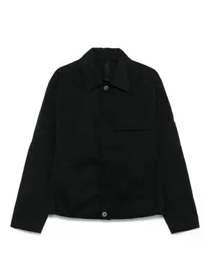 Transit Buttoned Shirt Jacket - Black