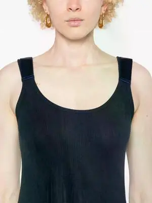 Helmut Lang Fine-ribbed Mini Dress - Blue
