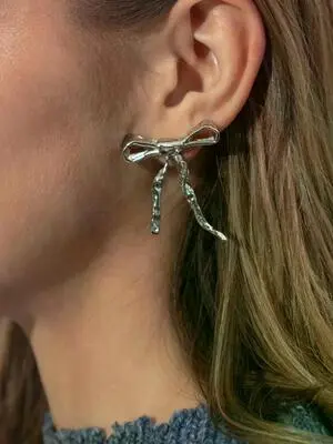 Marni Tone Bow Motif Earrings