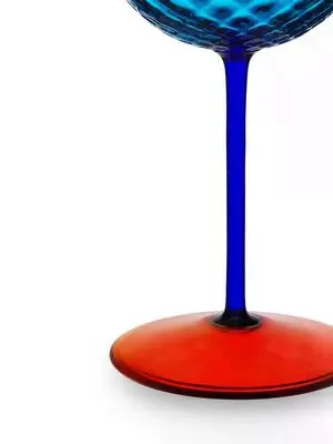 Dolce & Gabbana Hand-blown Murano Wine Glass - Blue