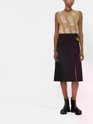 Stella McCartney Falabella Chain A-line Skirt - Black