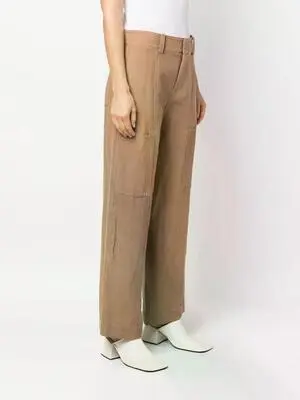 Vince Wide-leg Trousers With Patch Pockets
