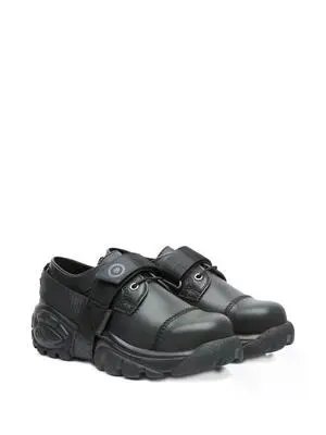 BUFFALO Leather Creepers With Touch-strap Fastening
