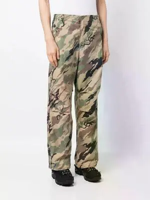 MAHARISHI Bonsai Forest-print Camouflage Trousers - Brown