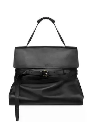 Moschino Tie Me Shoulder Bag - Black