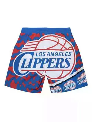 Mitchell & Ness Nba La Clippers Jumbotron 2.0 Sublimated Shorts - Blue