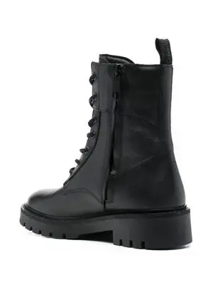 Calvin Klein Leather Combat Boots