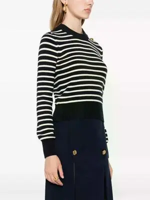 AMI Paris Ribbed Knit Striped Jumper