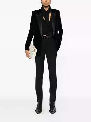 Saint Laurent Single-breasted Velvet Tuxedo Jacket