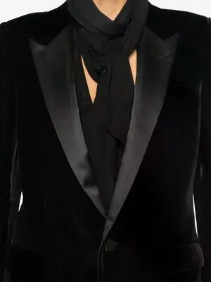 Saint Laurent Single-breasted Velvet Tuxedo Jacket