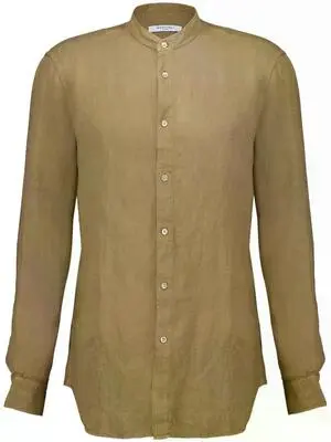 Boglioli Garment-dyed Linen Shirt - Brown