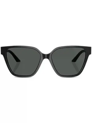 Versace Greca Strass Butterfly-frame Sunglasses - Black