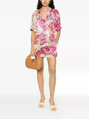 NISSA Printed Satin Shorts