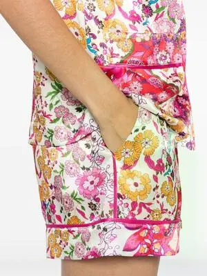 NISSA Printed Satin Shorts