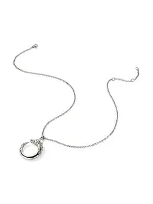 John Hardy Sterling Naga Blue Sapphire Pendant Necklace