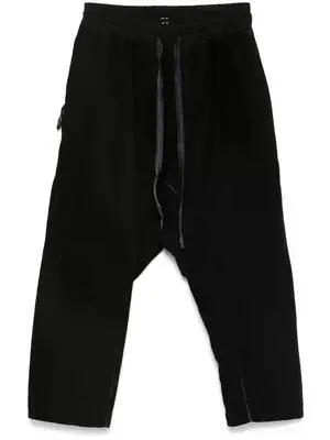ISAAC SELLAM EXPERIENCE Drop Crotch Trousers - Black