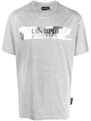 PLEIN SPORT Debossed-logo Short-sleeved T-shirt - Grey