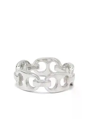 ROSES METALS Sterling Anchor-chain Band Ring - Silver
