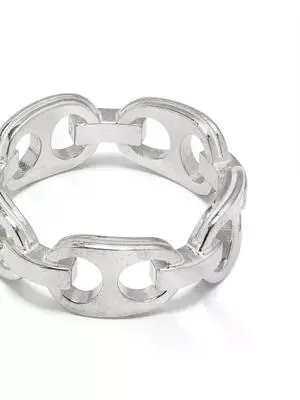 ROSES METALS Sterling Anchor-chain Band Ring