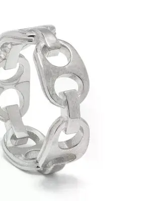 ROSES METALS Sterling Anchor-chain Band Ring