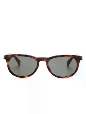 Saint Laurent Oval Frame Sunglasses - Brown