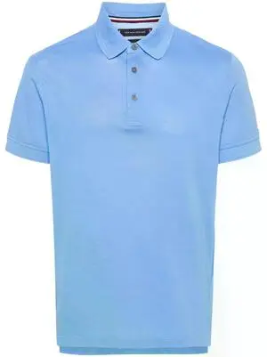 Tommy Hilfiger Logo-embroidered Piqué Polo Shirt - Blue