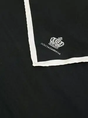 Dolce & Gabbana Crown-motif Silk Pocket Square