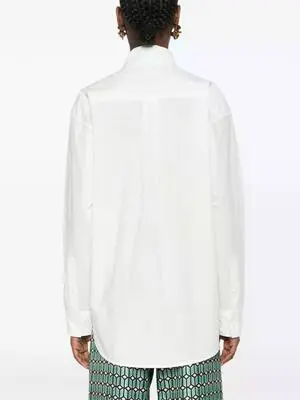 La DoubleJ Ivory Cotton Lace Shirt