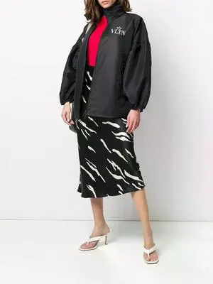Valentino Garavani Logo Print Bomber Jacket
