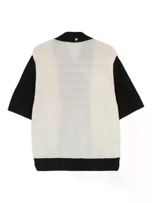WINNIE N.Y.C Colour-block Knitted Shirt