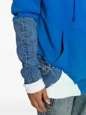 GREG LAUREN Fragment Panelled Hoodie
