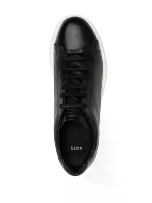 BOSS Lace-up Leather Sneakers