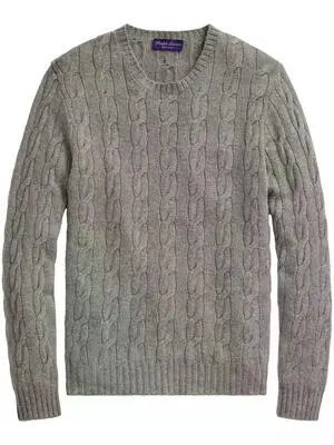 Ralph Lauren Purple Label Cable Knit Cashmere Sweater