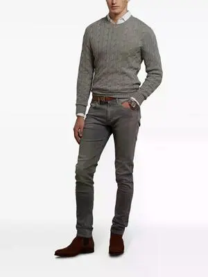 Ralph Lauren Purple Label Cable Knit Cashmere Sweater