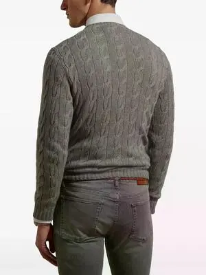 Ralph Lauren Purple Label Cable Knit Cashmere Sweater