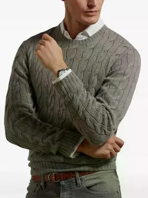 Ralph Lauren Purple Label Cable Knit Cashmere Sweater
