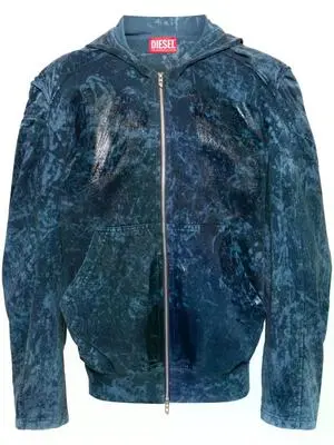 DIESEL® S-mika-zip Zip-up Hoodie - Blue