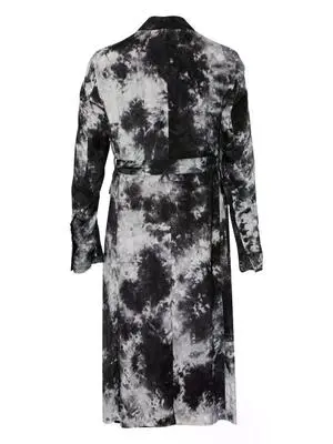 SAPIO Nº5 Marbled Pattern Double-breasted Coat