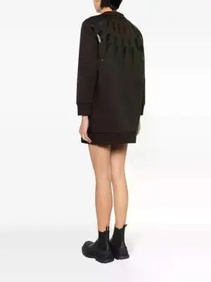 Neil Barrett Lightening Bolt Printed Minidress