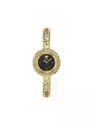 Versace La Greca 28mm Stainless Steel Watch - Black