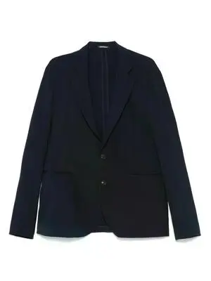 Emporio Armani Single-breasted Blazer - Blue