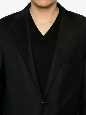 Corneliani Virgin-wool Single-breasted Suit - Black