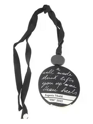 MARIA CALDERARA Pendant Necklace - Black