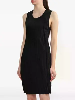 Helmut Lang Crinkled Satin Mini Dress