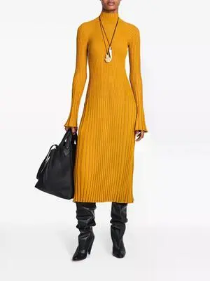 Proenza Schouler Ribbed Roll-neck Midi Dress