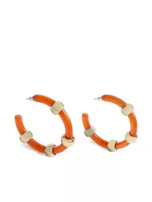 La DoubleJ Studded Hoop Earrings