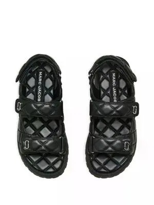 Marc Jacobs The Quilted Sunny Sandals - Black