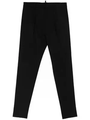 Dsquared2 Tapered Pleated Trousers - Black